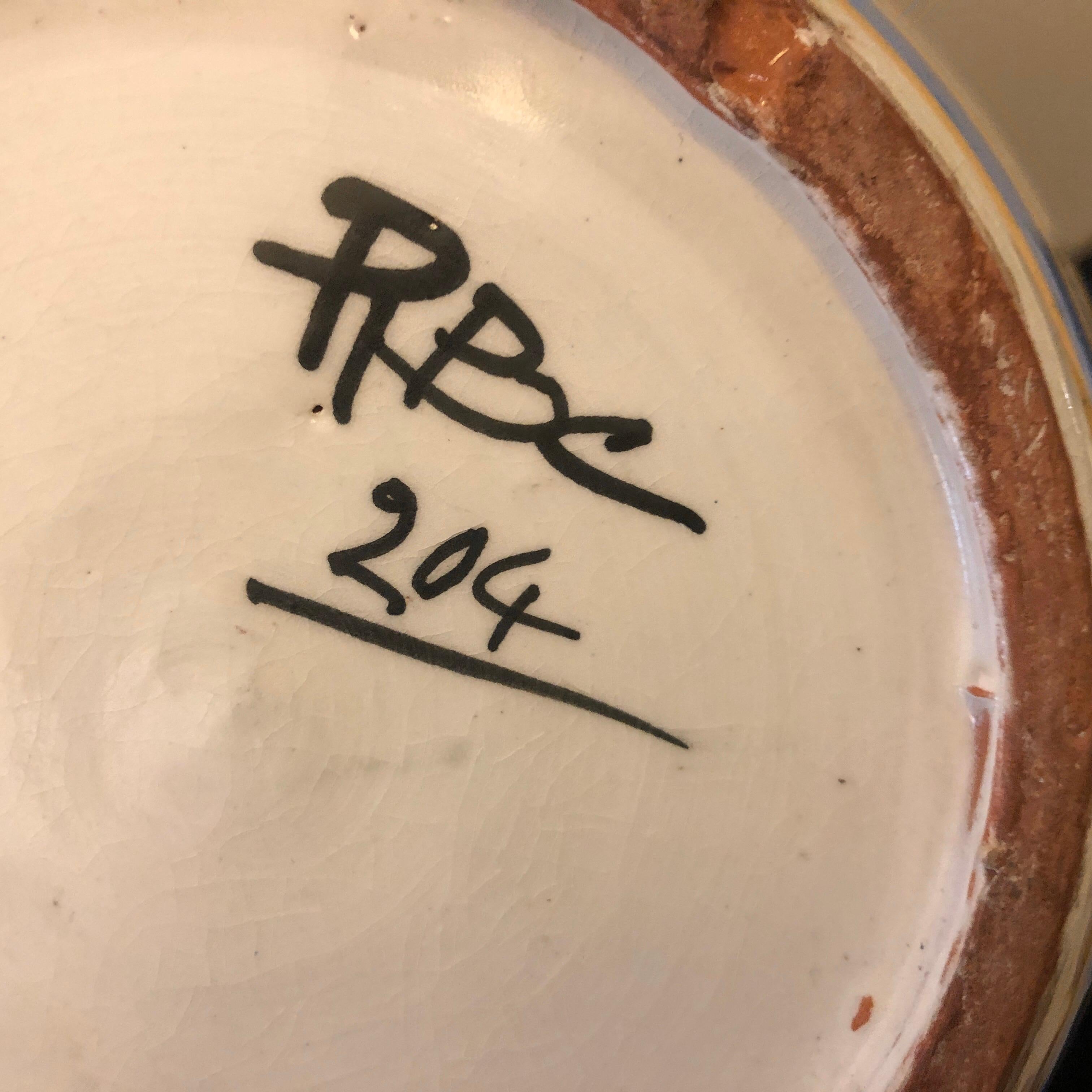 Bini e Carmignani Art Deco Ceramic Italian Vase, circa 1930 at 1stDibs