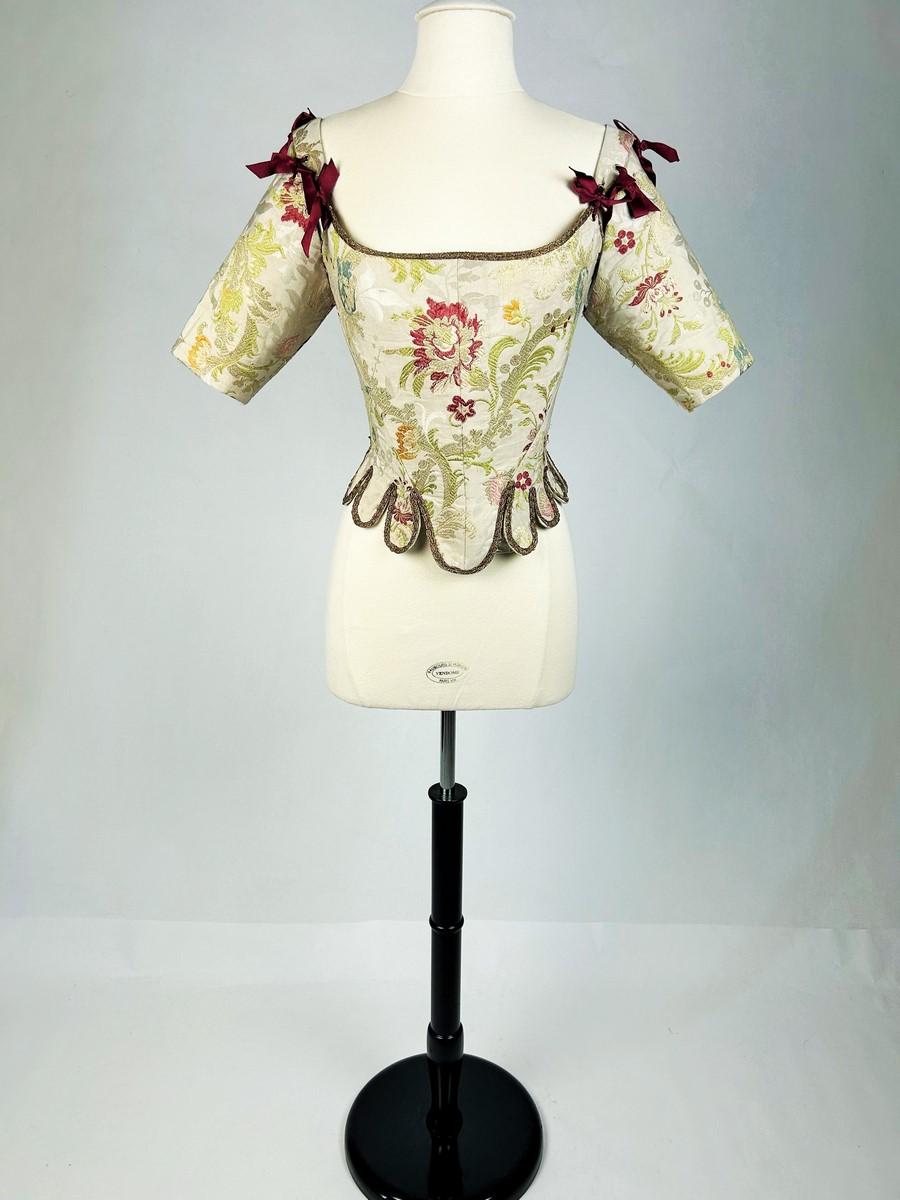 A Brocade Whalebone Bodice Stay in 18th Century style - Italy Circa ...