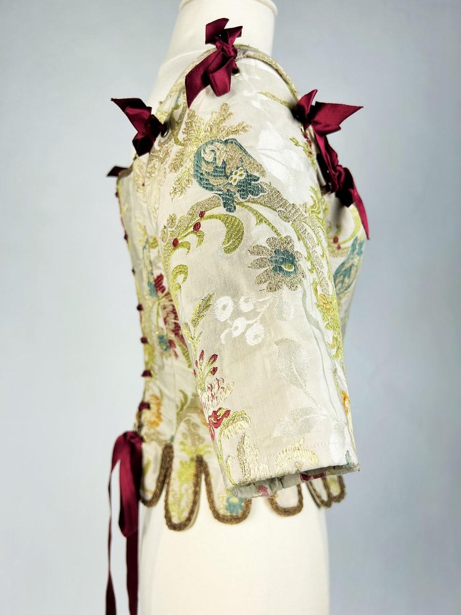 A Brocade Whalebone Bodice Stay in 18th Century style - Italy Circa ...