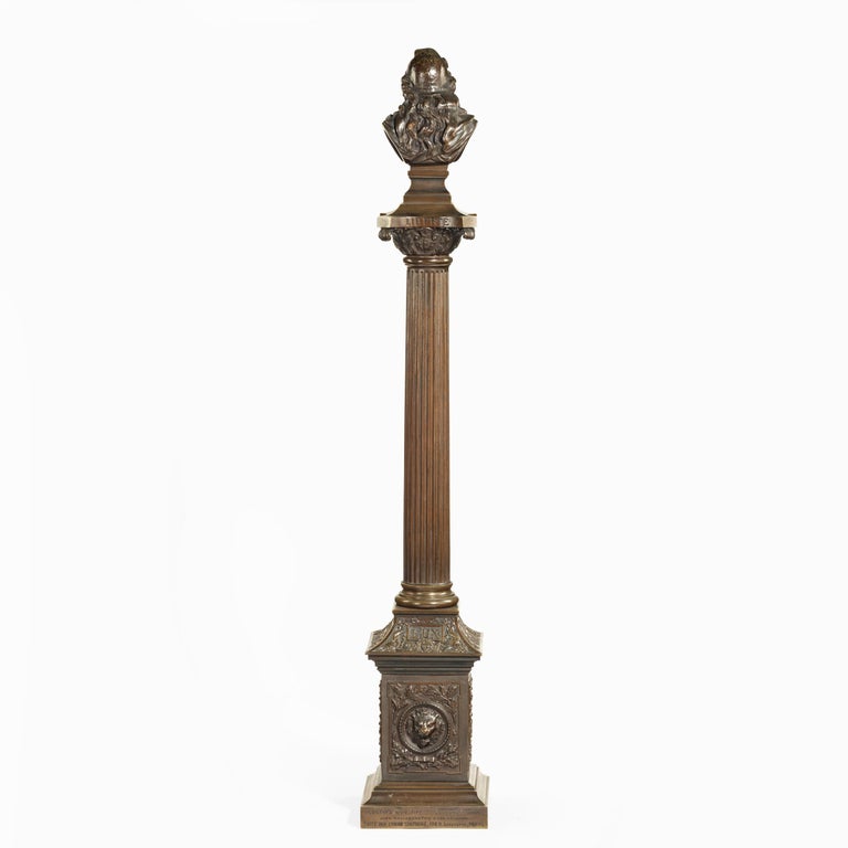 Bronze Column Depicting ‘La Colonne de la Republique’ Dated 1889, after ...