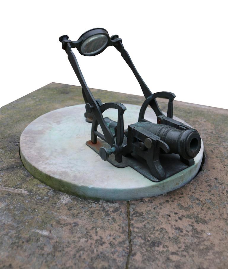 Bronze Noonday Cannon Sundial with Terracotta Pedestal For Sale at ...