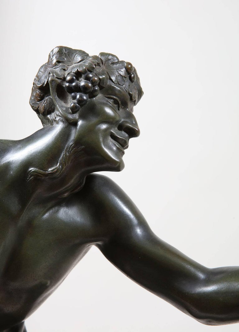 Bronze Sculpture Figural Group of a Dancing Satyr and Bacchante at 1stDibs