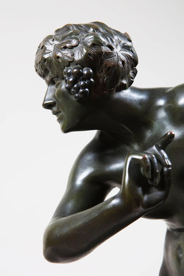 Bronze Sculpture Figural Group of a Dancing Satyr and Bacchante at 1stDibs