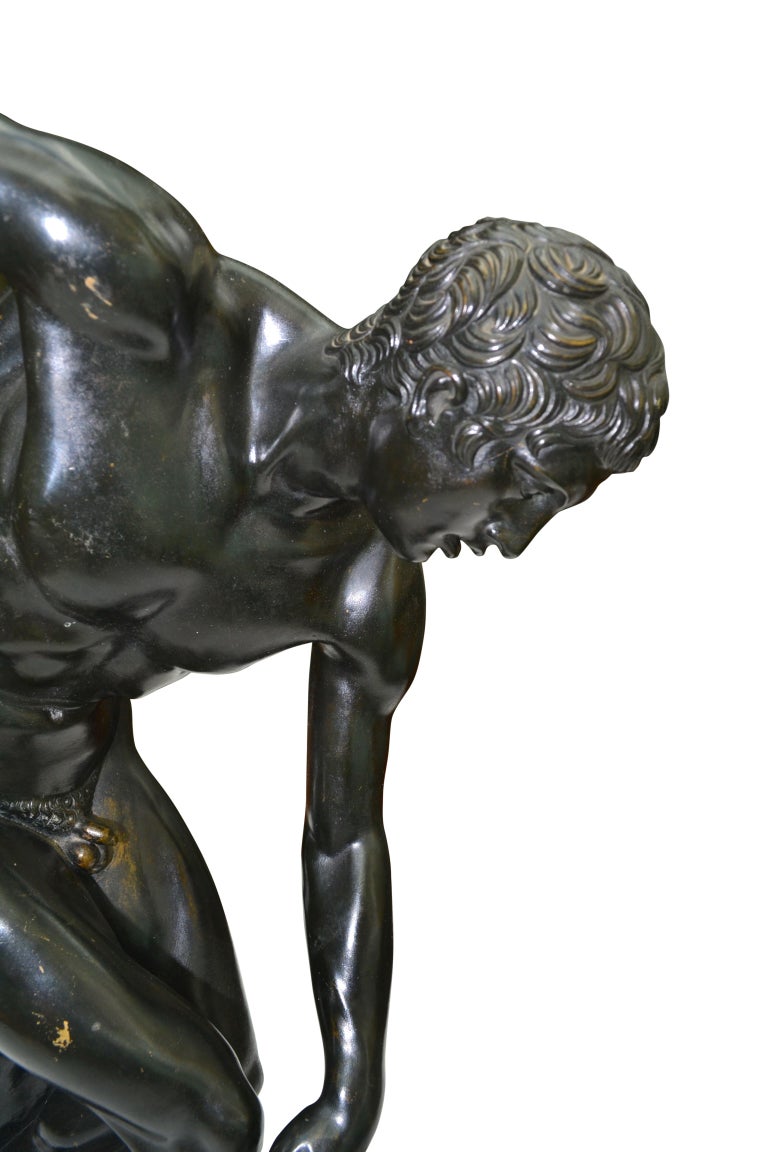 Bronze Statue of a Discus Thrower Known as the Discobolus of Myron at ...
