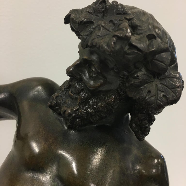 Bronze Statue of the Greek God Bacchus For Sale at 1stDibs