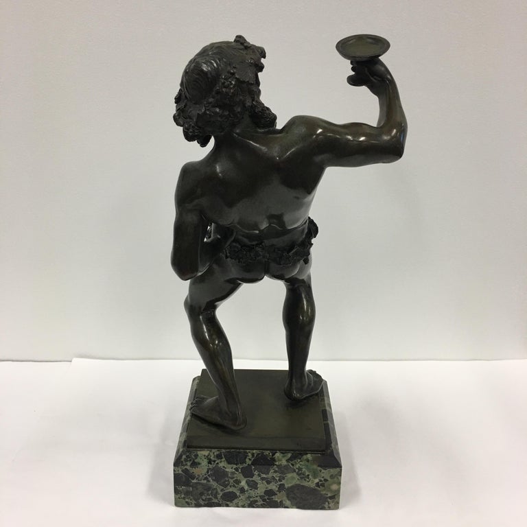 Bronze Statue of the Greek God Bacchus For Sale at 1stDibs