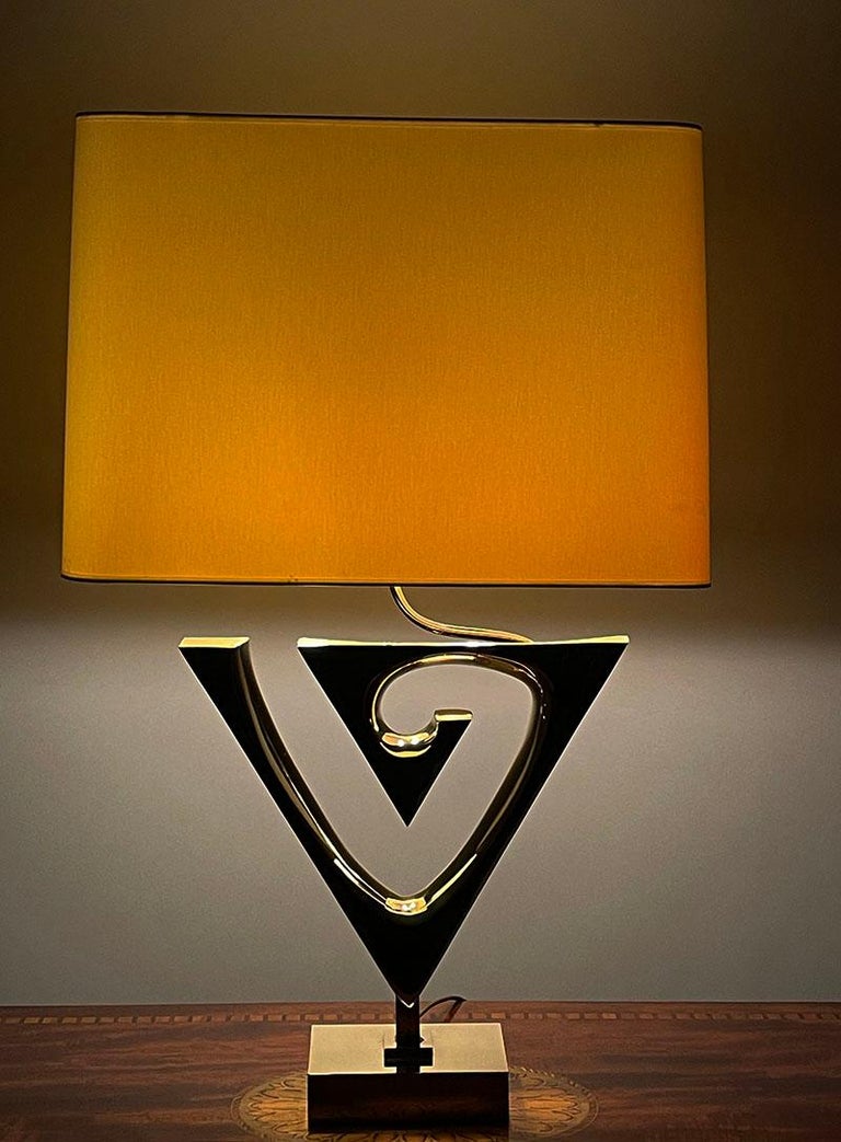 Bronze Table Lamp by Willy Daro, Belgium, 1970s For Sale at 1stDibs