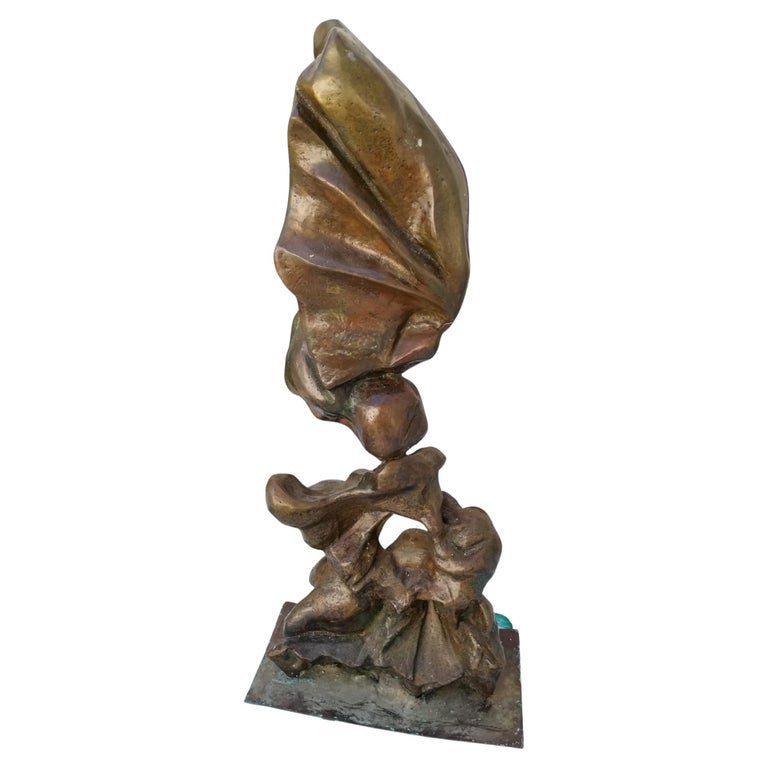 Brutalist Bronze Sculpture For Sale at 1stDibs