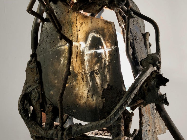 Brutalist Lightning Sculpture, Unique Piece by Contini, France, 1980 ...