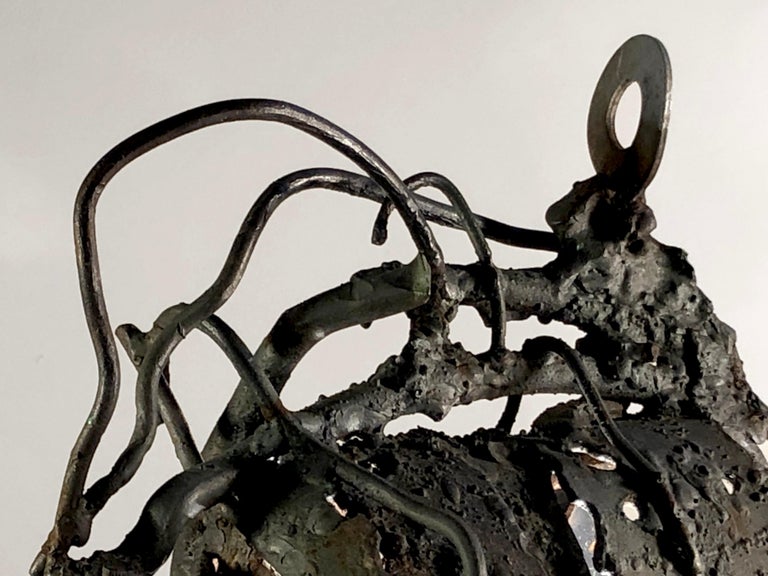 Brutalist Lightning Sculpture, Unique Piece by Contini, France, 1980 ...
