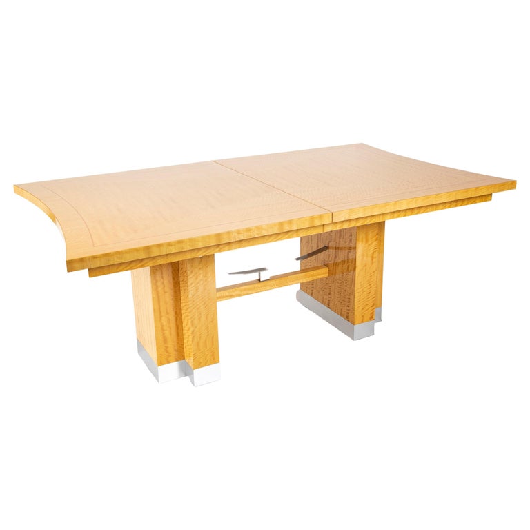 Burr Satinwood Giorgio Collection Dining Table For Sale at 1stDibs