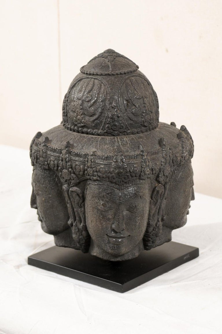 Carved Javan Hindu Basalt Style from 12th Century at 1stDibs