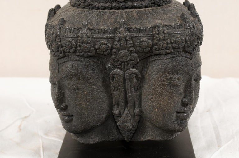 Carved Javan Hindu Basalt Style from 12th Century at 1stDibs