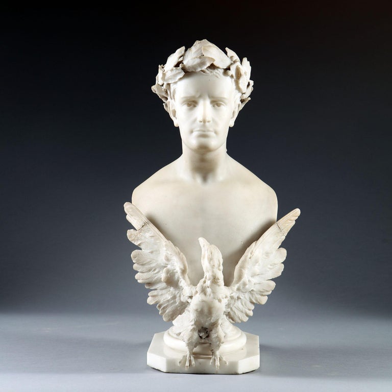 Carved Marble Bust of Napoleon For Sale at 1stDibs