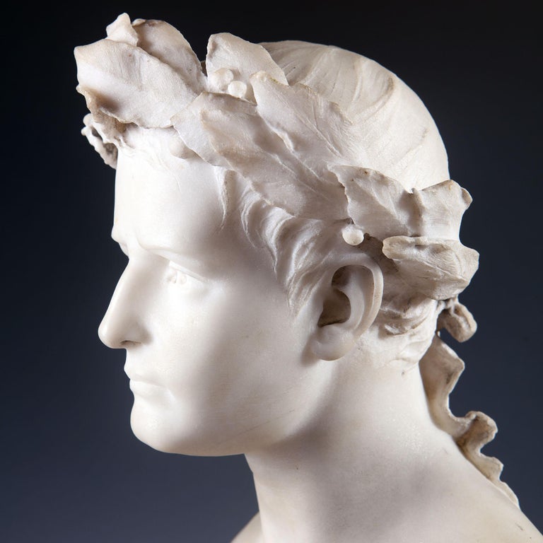 Carved Marble Bust of Napoleon For Sale at 1stDibs
