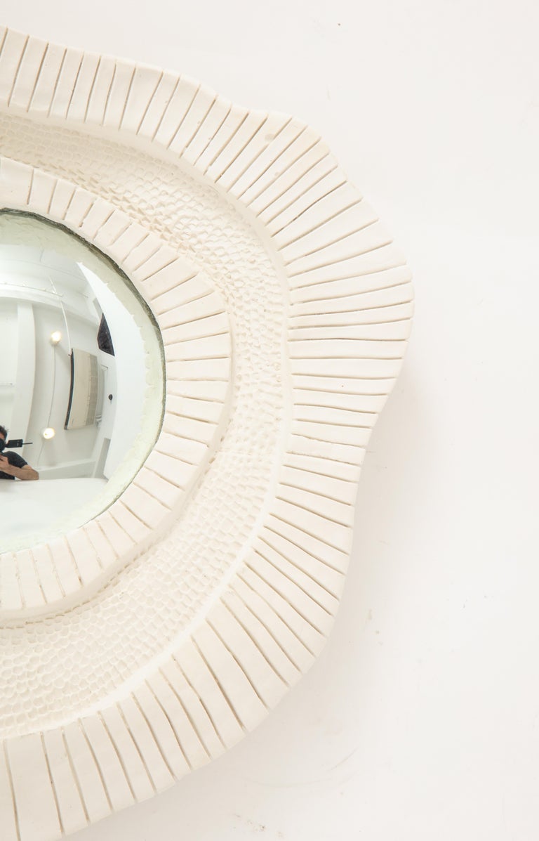 Carved Plaster Mirror at 1stDibs