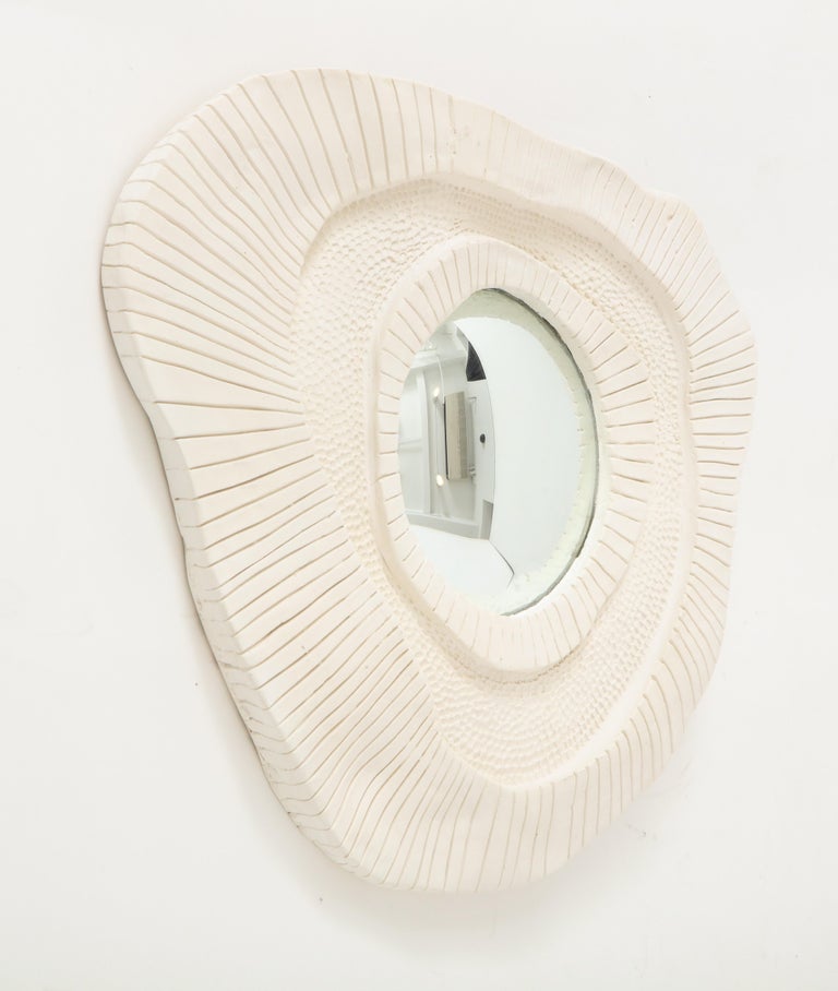 Carved Plaster Mirror at 1stDibs