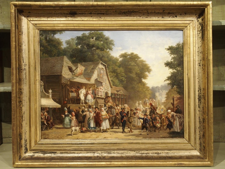 Celebration in the Village, by Jan Jacob Broos, 1833-1882 at 1stDibs