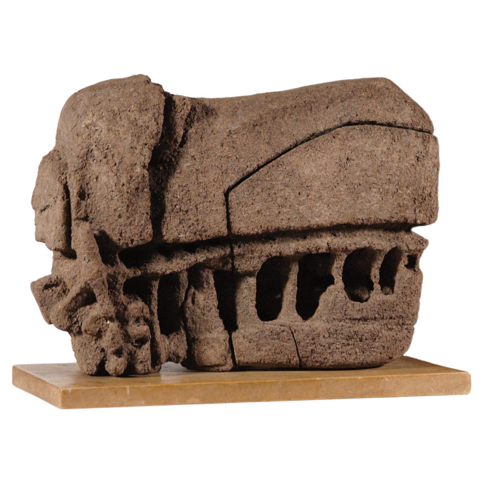 A Cement Basalt Sculpture by Jean Amado France 1970s For Sale at 1stDibs