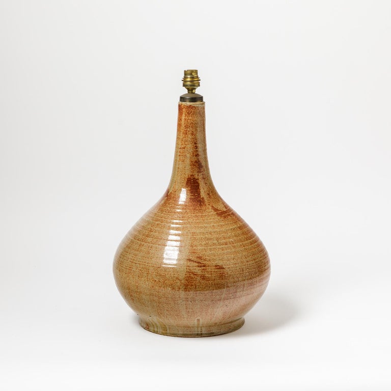 Ceramic Table Lamp by Michel Auger, to Saint-Amand-en-Puisaye, circa ...