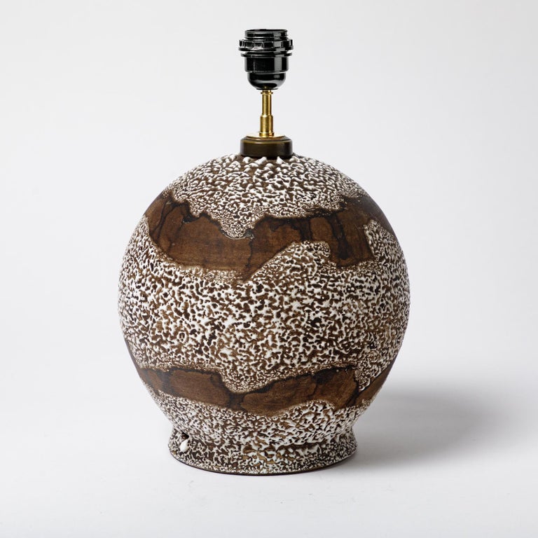 Ceramic Table Lamp in the Style of Jean Besnard, circa 1930 For Sale at ...