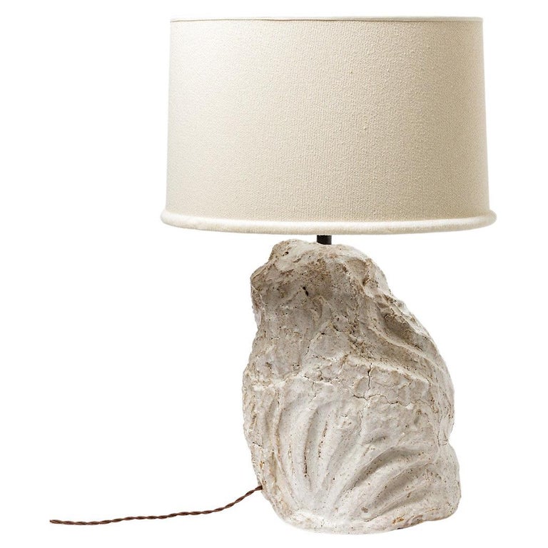 Ceramic Table Lamp with White Glaze by Hervé Rousseau, 2022 / REF 3 For ...