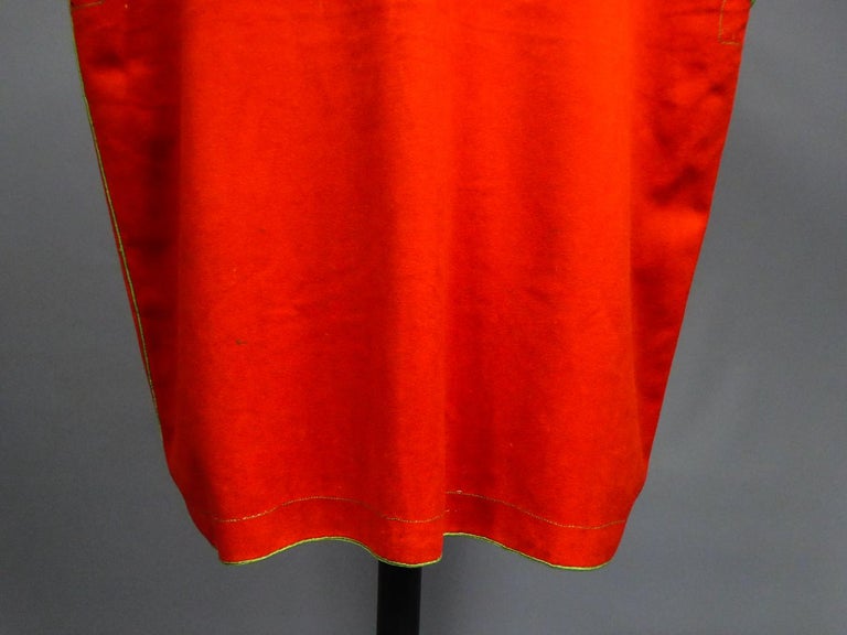 A Ceremonial Jebba Tunic in Felt Embroidered with Silk - Tunisia Circa ...