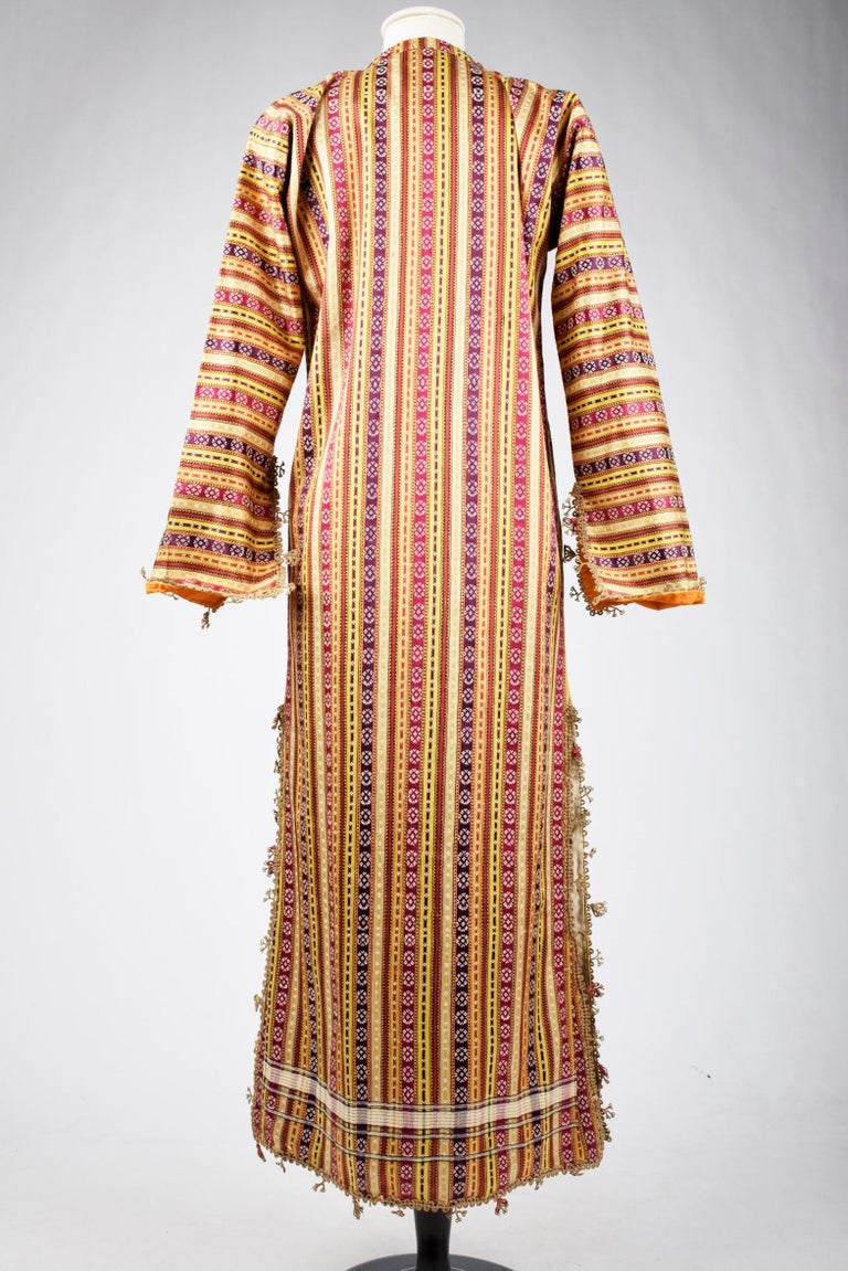 A Ceremonial Kaftan or Entari in brocaded satin - Ottoman Empire Circa ...