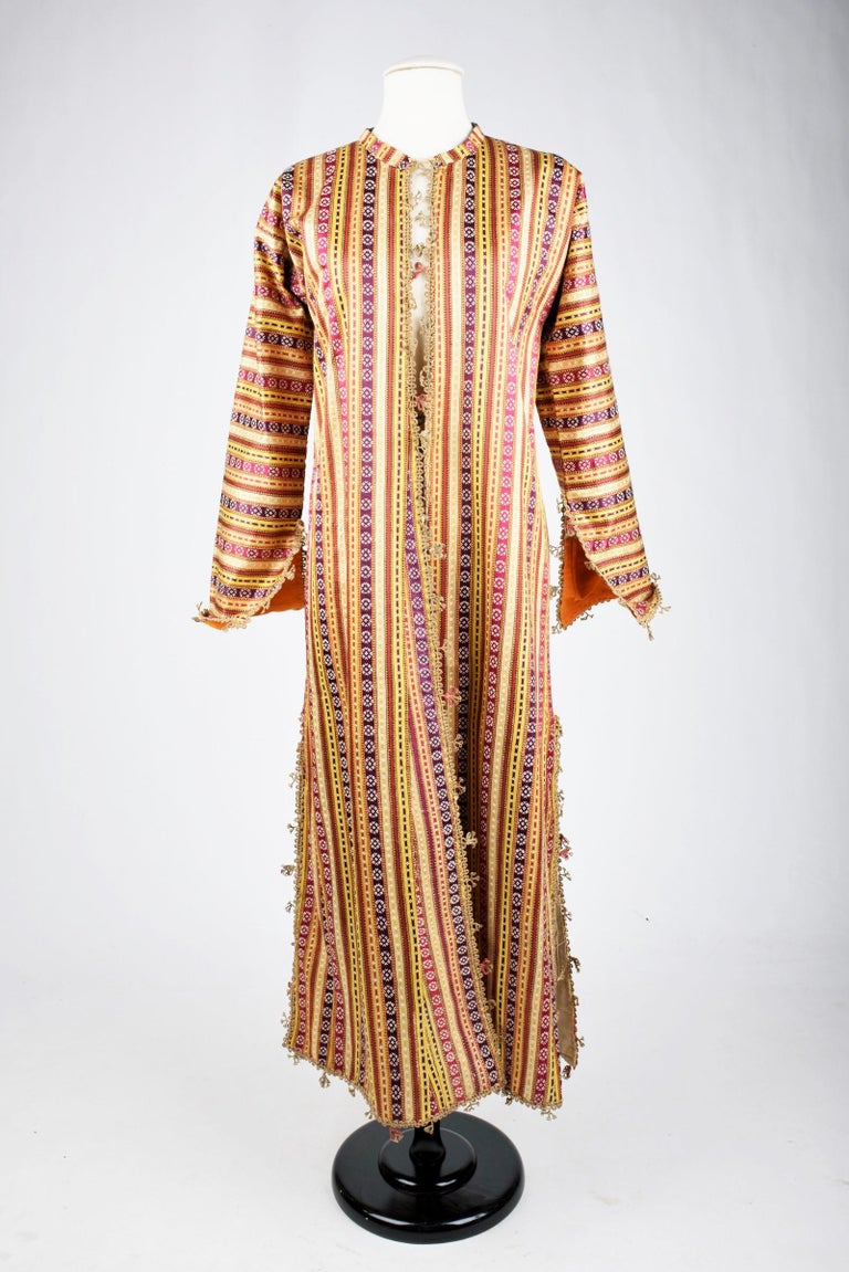 A Ceremonial Kaftan or Entari in brocaded satin - Ottoman Empire Circa ...