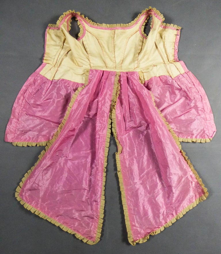 A Challis and Taffeta Bustle Cage Fashion Dress - France circa 1880 at ...