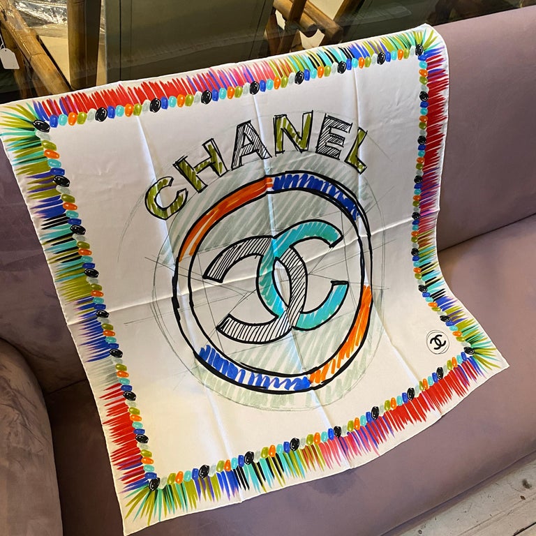 A Chanel Vintage Silk Foulard at 1stDibs
