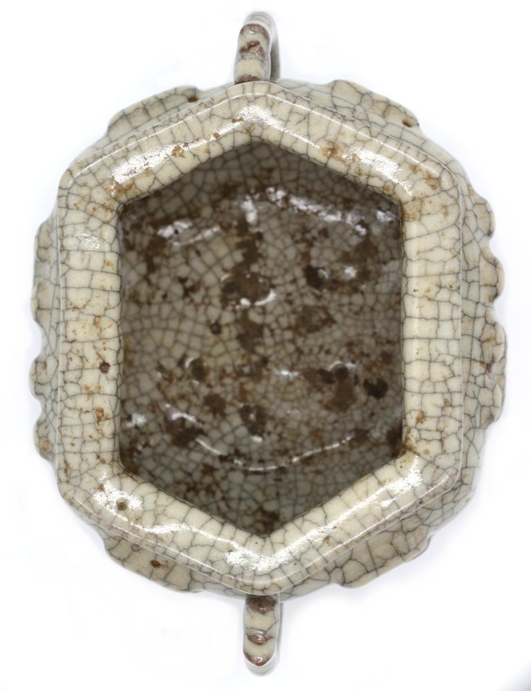 Chinese Glazed Censor of Bombe Form For Sale at 1stDibs