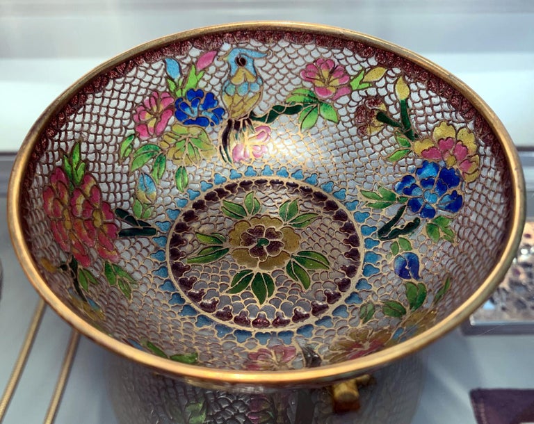 Chinese Plique-a-Jour Bowl For Sale at 1stDibs