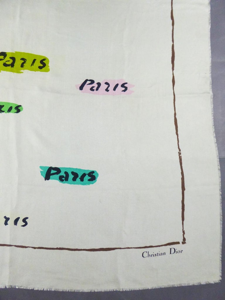 A Christian Dior Square Scarf in Silk named "Paris" Circa 1950/1960 at ...