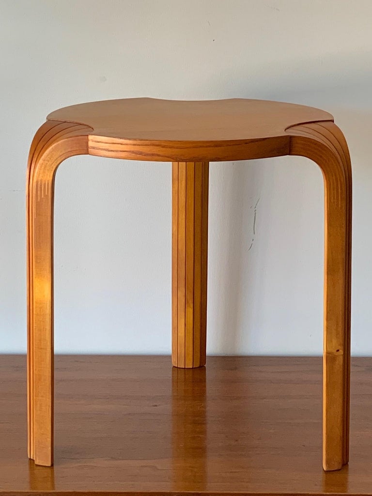 Classic Alvar Aalto Fan Leg Stool at 1stDibs