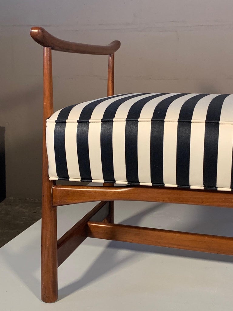 Classic Asian Style Bench in Walnut at 1stDibs | asian bench