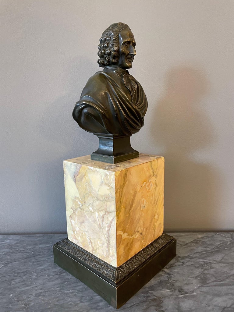 Classical Bronze Bust on Marble Plinth at 1stDibs