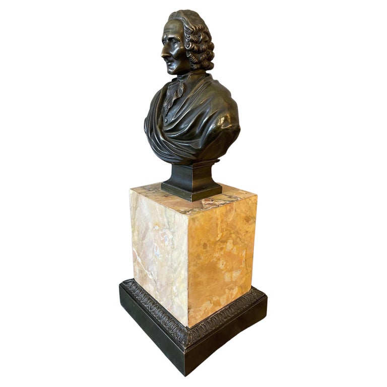 Classical Bronze Bust on Marble Plinth at 1stDibs