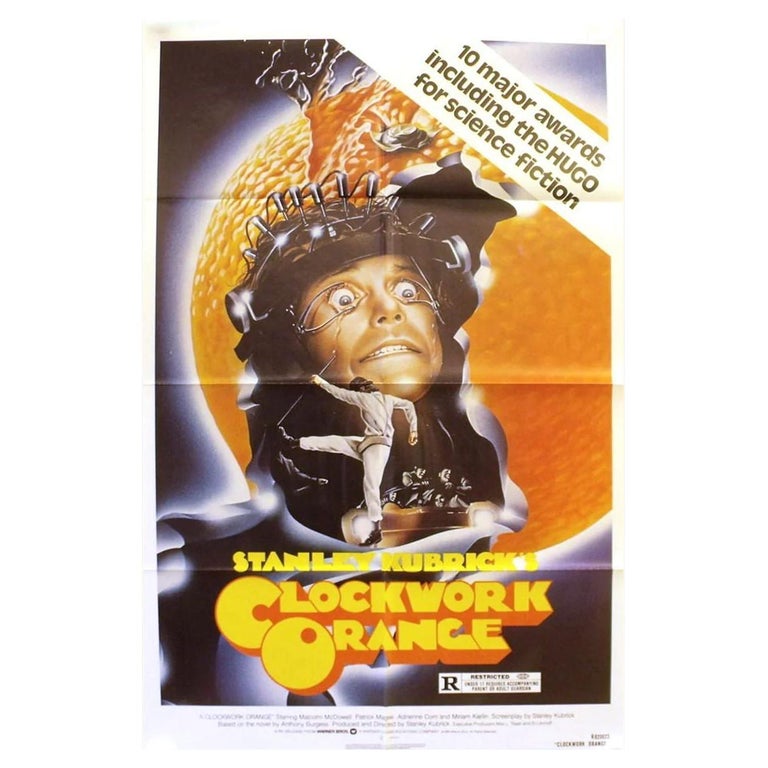 Clockwork Orange, Unframed Poster, 1982r For Sale at 1stDibs