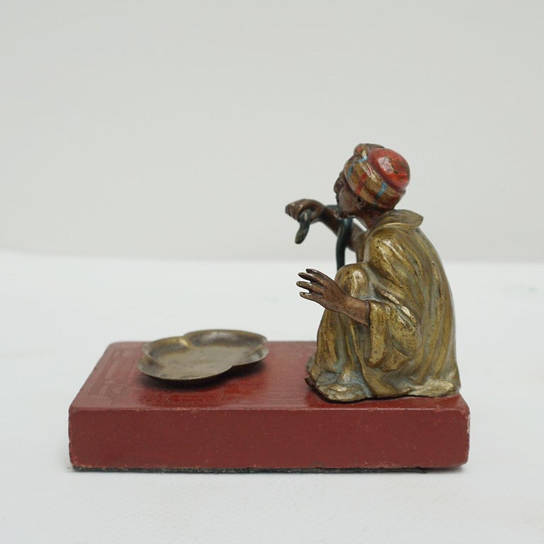 Cold Painted Austrian Bronze Art Deco 'Snake Charmer', circa 1920 For ...
