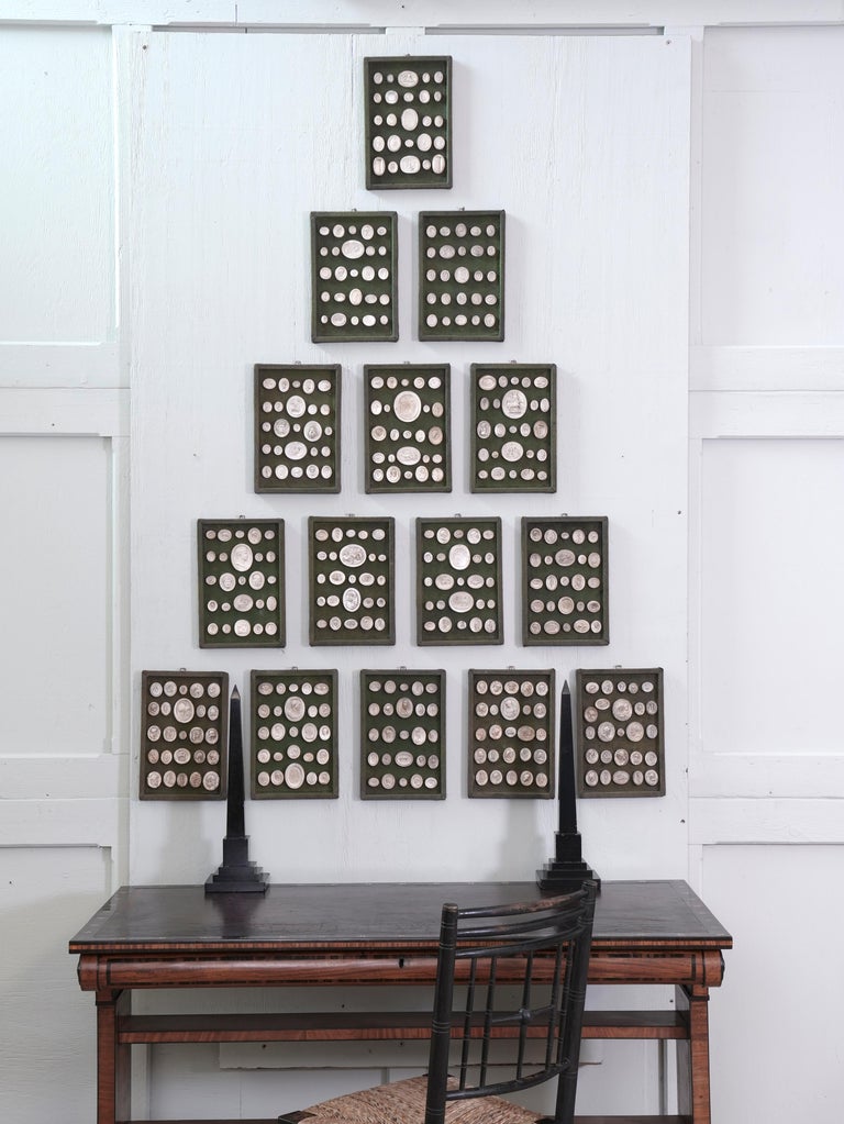 Collection of Grand Tour Plaster Intaglios For Sale at 1stDibs