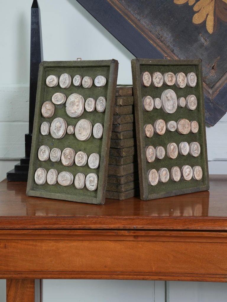 Collection of Grand Tour Plaster Intaglios For Sale at 1stDibs