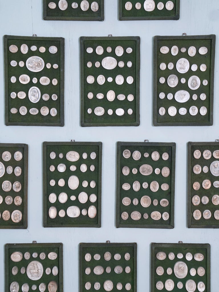 Collection of Grand Tour Plaster Intaglios For Sale at 1stDibs