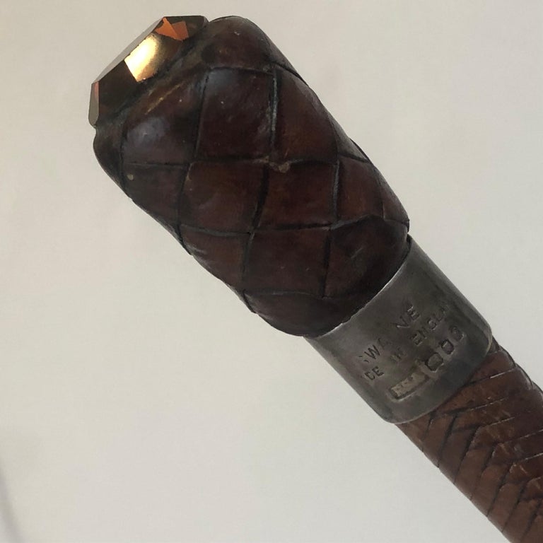 Collection of Six Rare Riding Crops and Swagger Sticks, Including ...