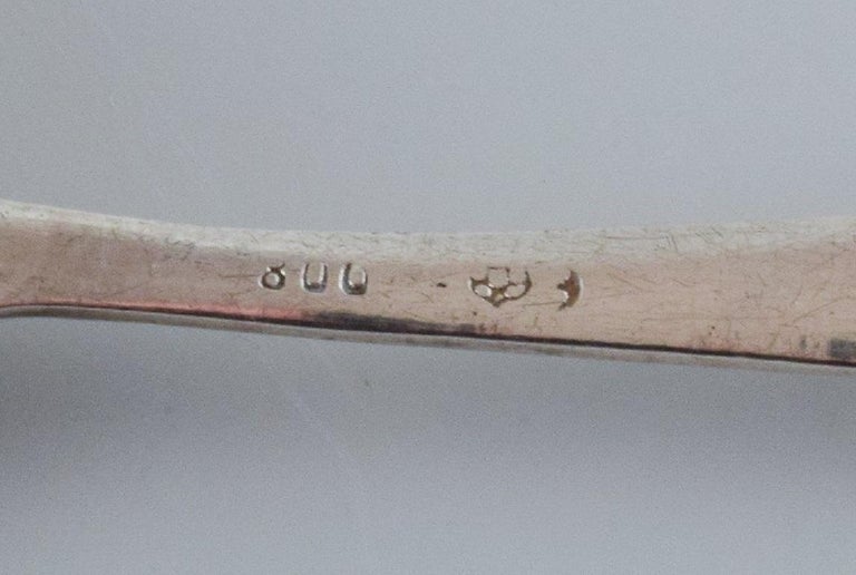 A collection of three silver spoons. For Sale at 1stDibs