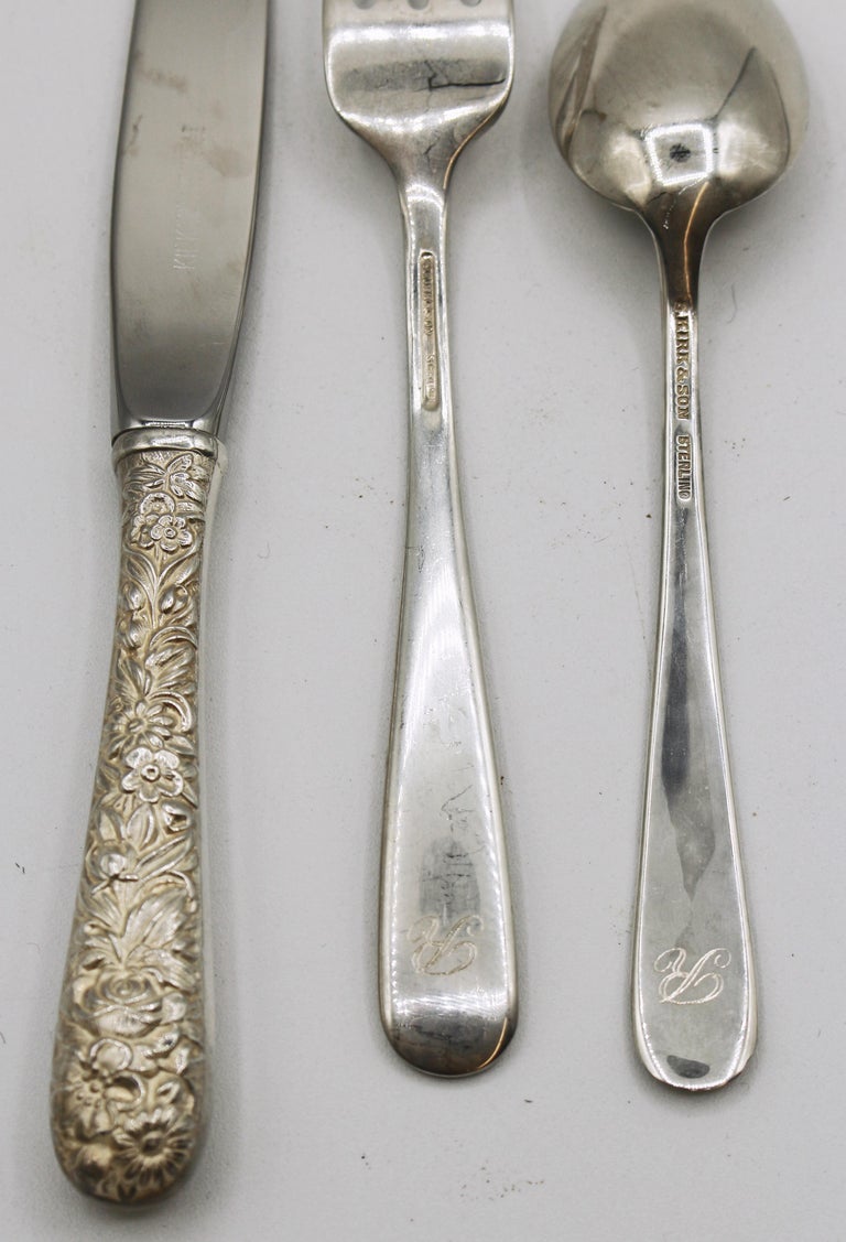 Complete Kirk Repousse Child's Dinner Service For Sale at 1stDibs