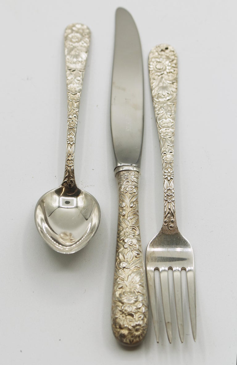 Complete Kirk Repousse Child's Dinner Service For Sale at 1stDibs