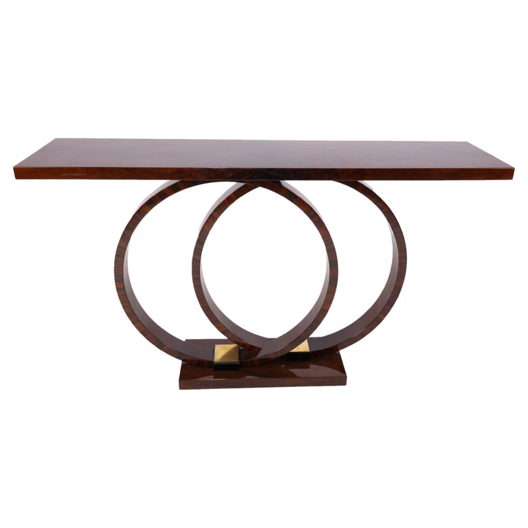 Console Table with a Circular Base For Sale at 1stDibs