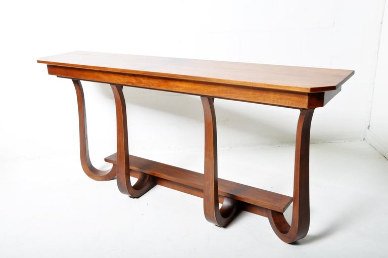 Console Table with Solid Ash Wood at 1stDibs