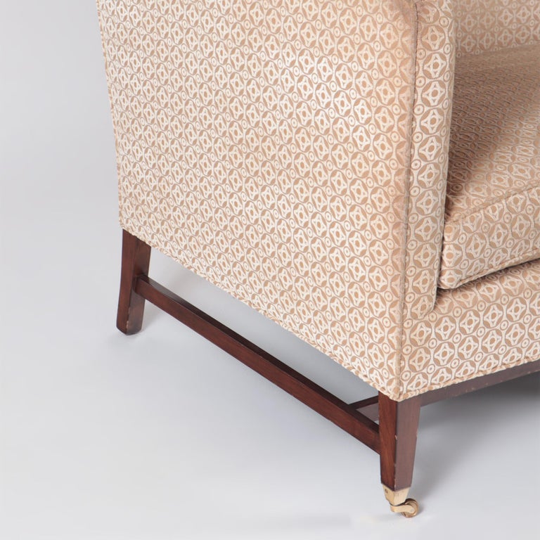 A Mid Century Modern style Edward Ferrell two seat upholstered sofa ...